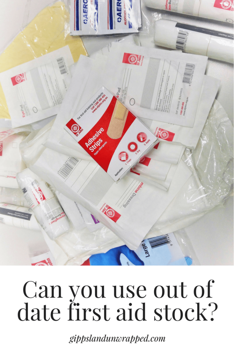 Can You Use Out Of Date First Aid Stock? – Gippsland Unwrapped