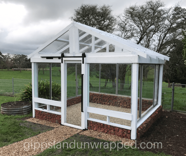 A photo journal of how we built our glasshouse using reclaimed ...